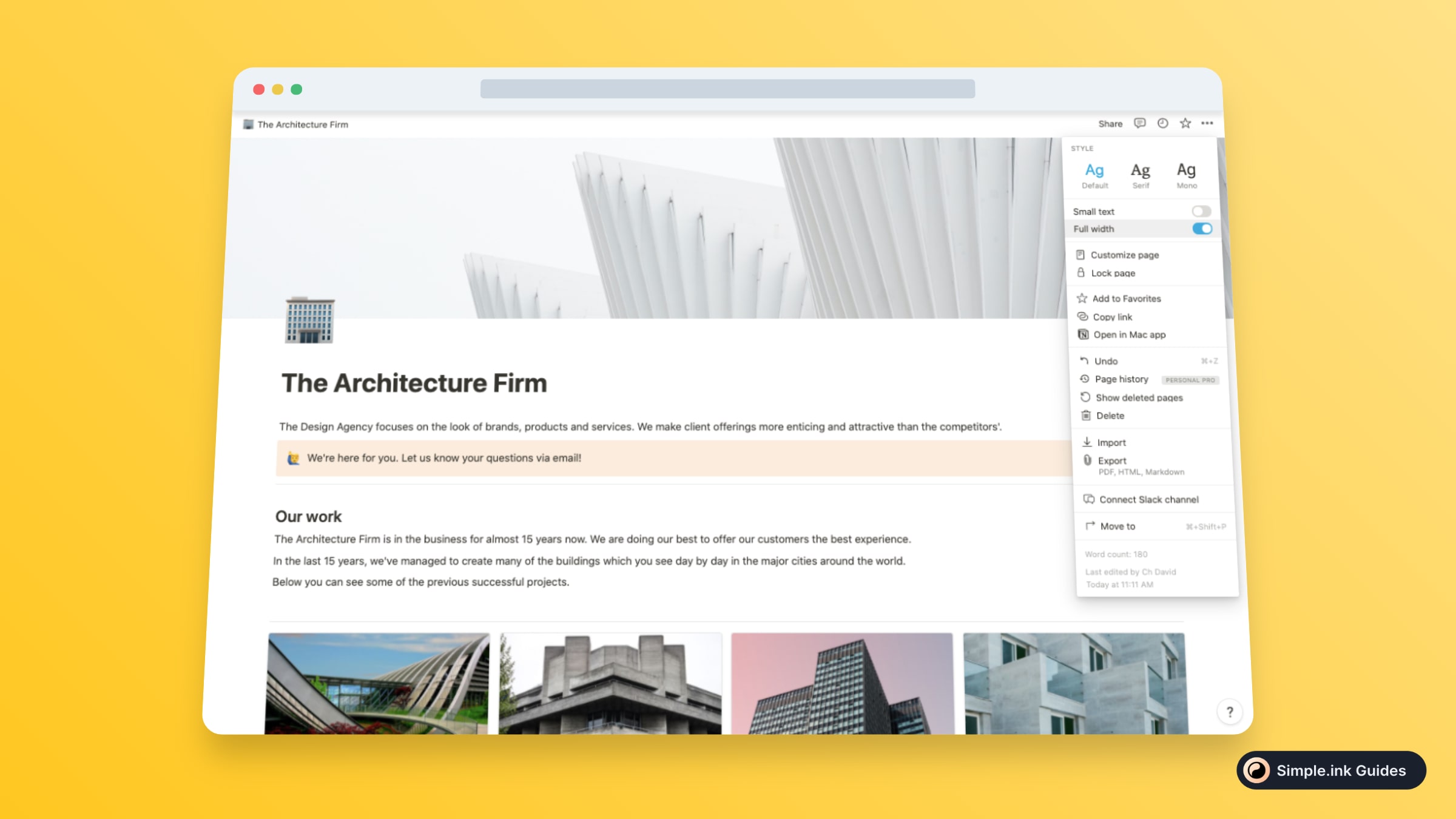 How To Make Full Width Pages In Notion Simple ink